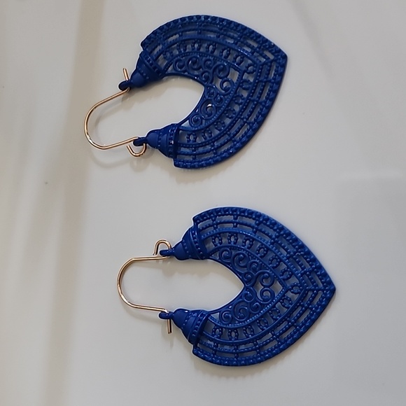 Boho Gypsy Sisters | Jewelry | Royal Blue Tribal Boho Mandala Hoops ...